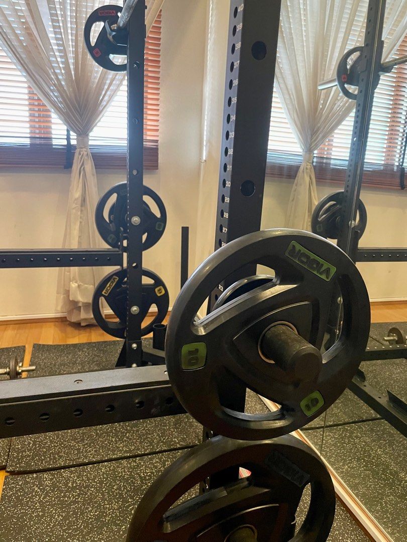 Complete Home Gym with Weights and Mat, Sports Equipment, Exercise ...