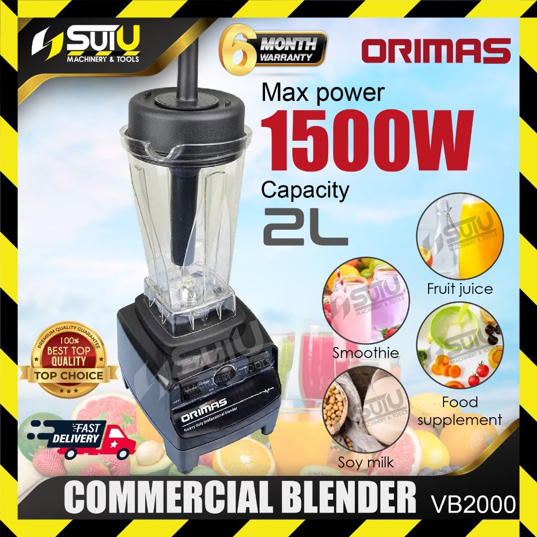 ORIMAS VB2000 2L Commercial Blender / Pengisar 1500W, TV & Home ...