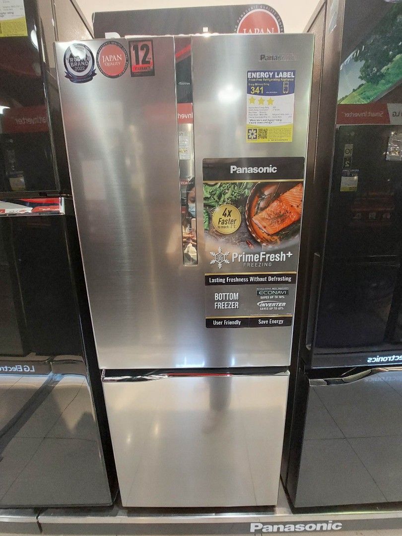 PANASONIC JAPAN QUALITY 2 DOORS BOTTOM FREEZER NO- FROST INVERTER WITH ...