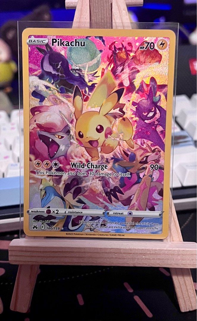 Pikachu Secret (Pokemon TCG Cards - Crown Zenith), Hobbies & Toys, Toys ...