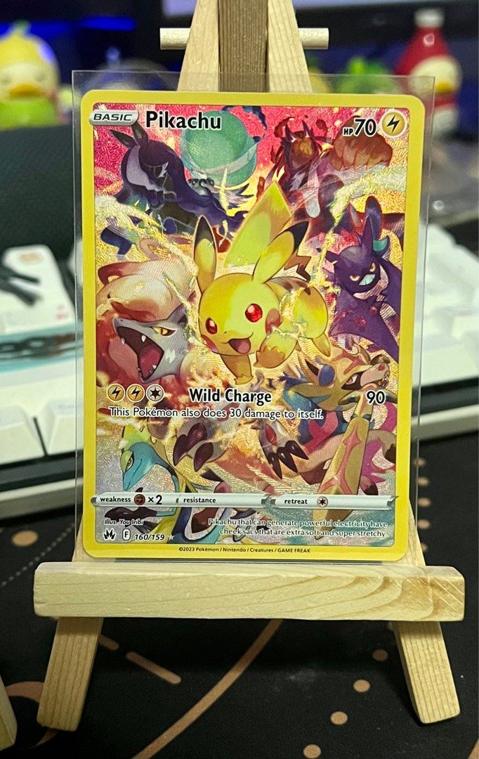 Pikachu Secret (Pokemon TCG Cards - Crown Zenith), Hobbies & Toys, Toys ...