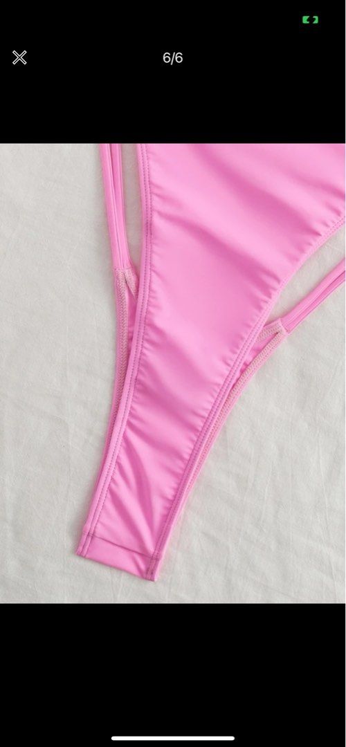 Pink swim suit one piece, Women's Fashion, Swimwear, Bikinis ...