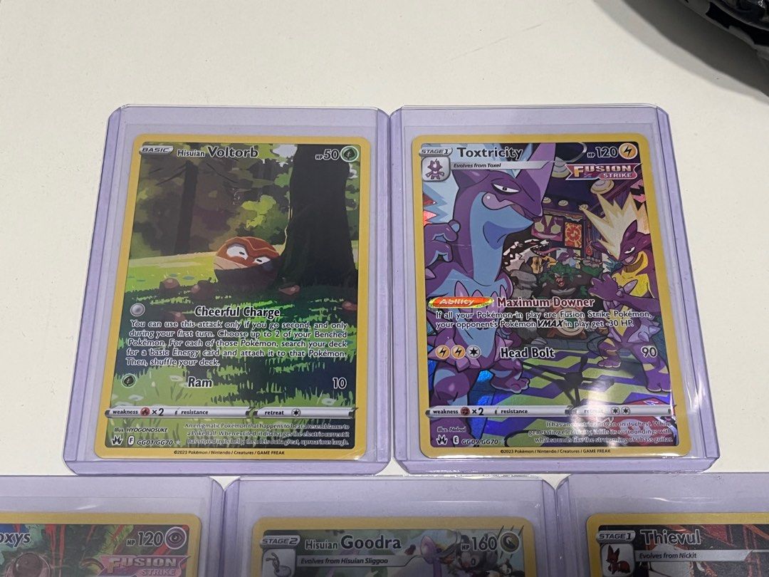 Pokemon TCG - Voltorb, Toxtricity, Deoxys, Hisuian Goodra, Theivul ...
