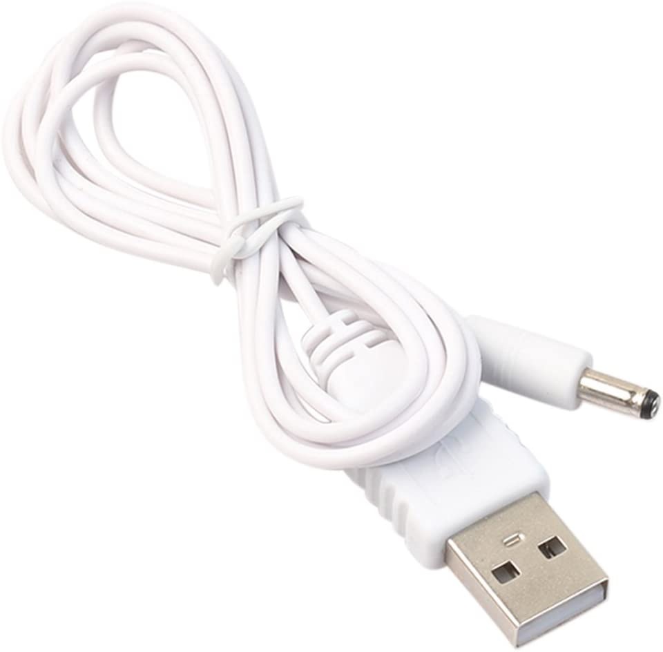Polytree 1m USB to 3.5mm Barrel Jack DC Charge Cable Adapter White ...