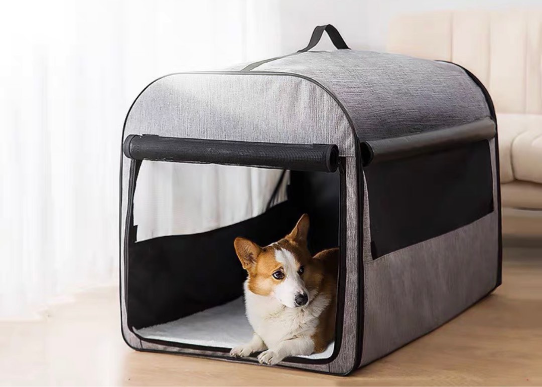 Portable Foldable Pet House with Mesh Windows, Pet Supplies, Homes ...