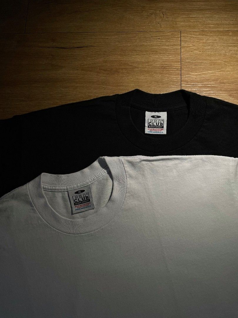 PRO CLUB Heavyweight Crew Neck, Men's Fashion, Tops & Sets, Tshirts ...