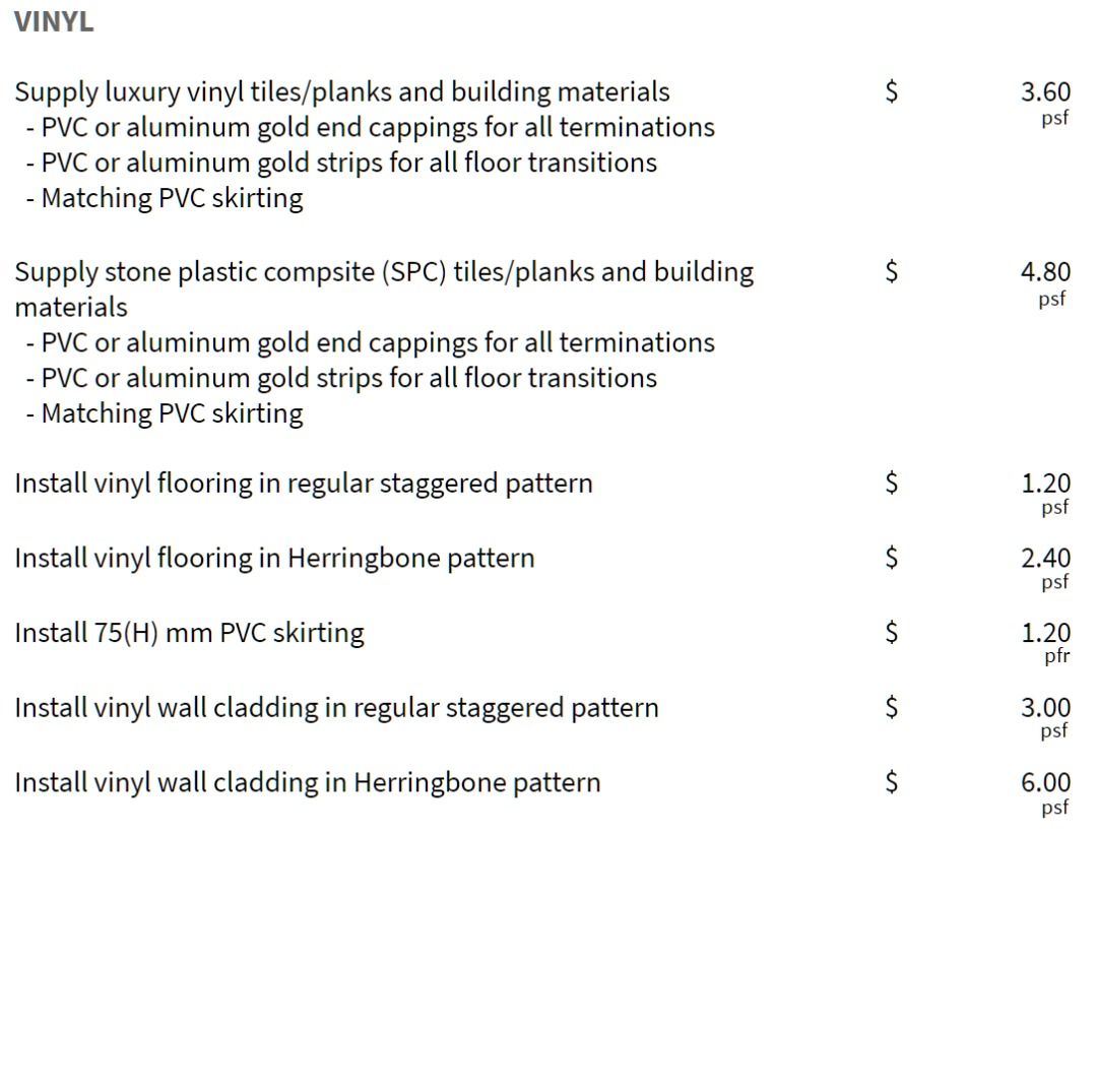 Professional vinyl flooring and wall cladding. Supply and install. LVT ...