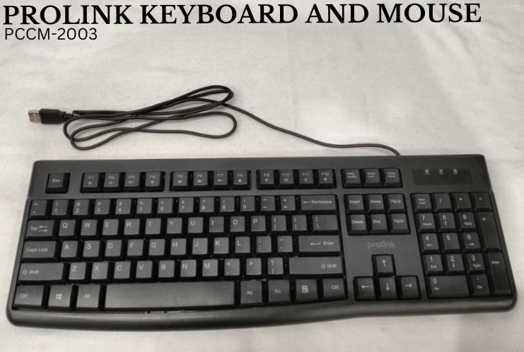 PROLINK KEYBOARD AND MOUSE PCCM-2003, Computers & Tech, Parts ...