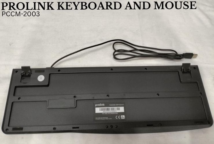 PROLINK KEYBOARD AND MOUSE PCCM-2003, Computers & Tech, Parts ...