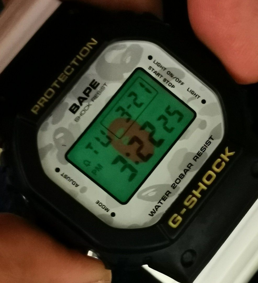 Rare Casio G-SHOCK Dw5600vt collabs X Bape limited, Men's Fashion ...