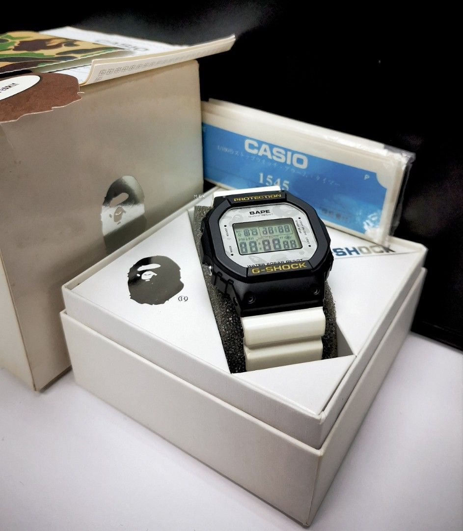 Rare Casio G-SHOCK Dw5600vt collabs X Bape limited, Men's Fashion ...