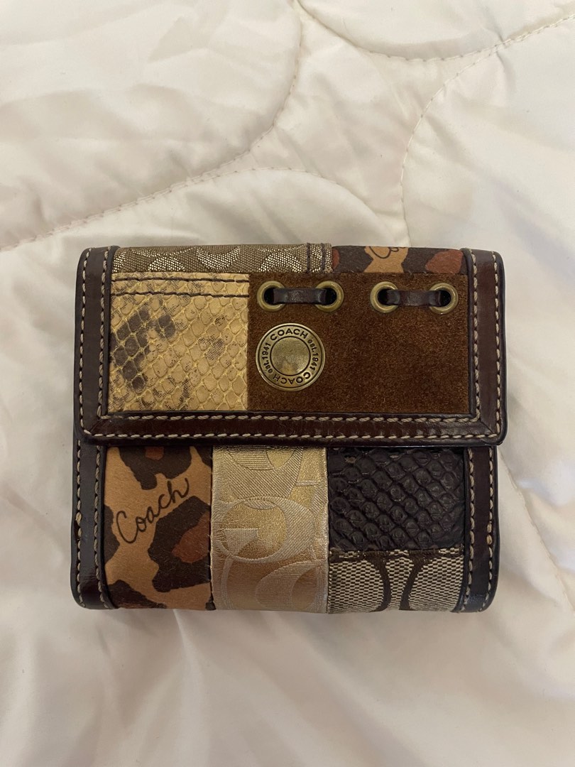 Rare Vintage Coach Patchwork Bifold Wallet on Carousell
