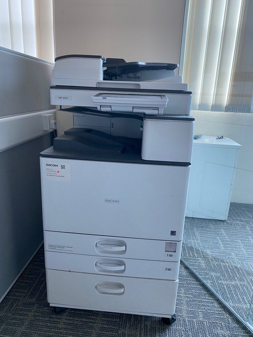 Ricoh MP3555 black and white laser printer, Computers & Tech, Printers ...