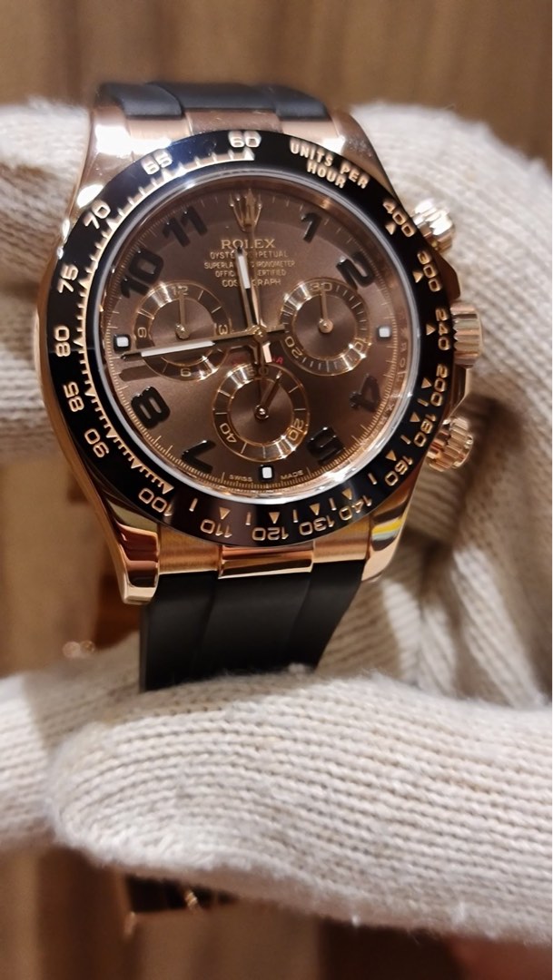 Rolex Daytona Arabic Choco Dial, Luxury, Watches on Carousell