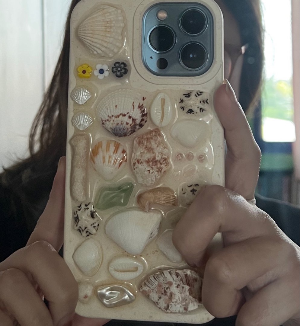 sea shell case for iphone 13 pro max (the hub cebu) on Carousell