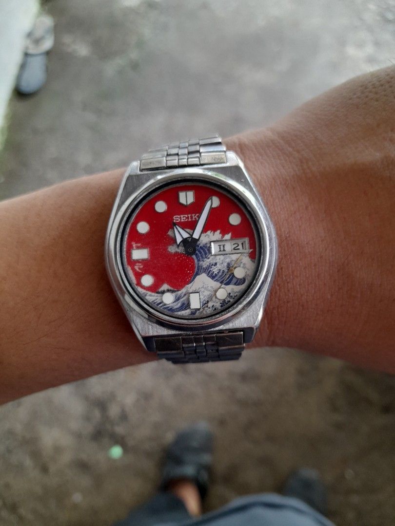 Seiko 5 mod, Fesyen Pria, Jam Tangan di Carousell