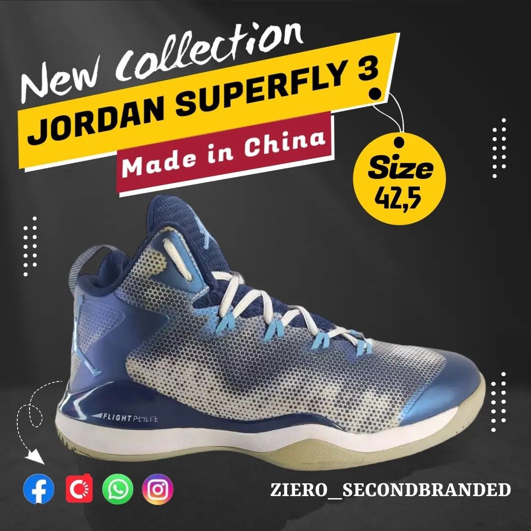 Sepatu basket Jordan superfly 3, Olah Raga, Perlengkapan Olahraga ...