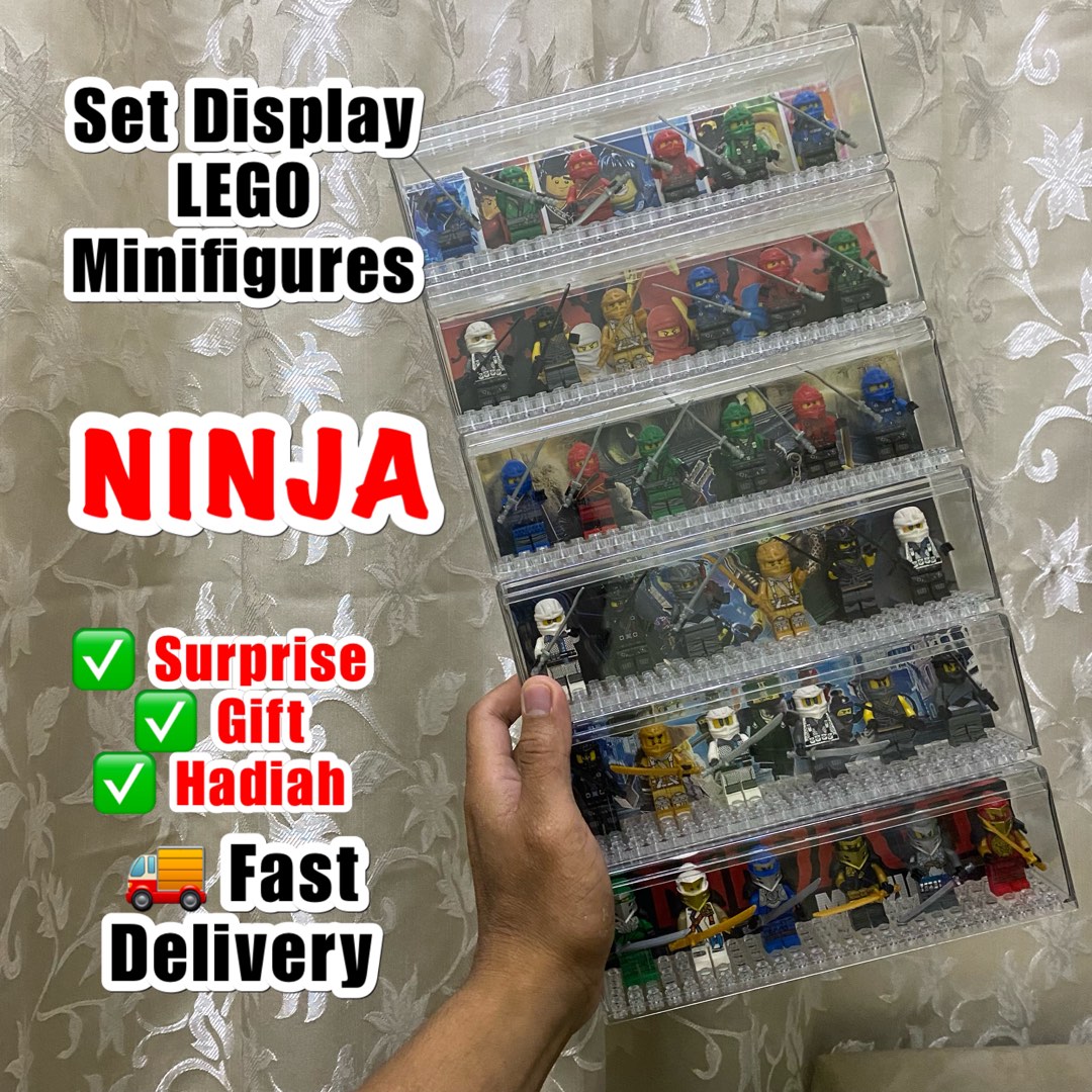 Set display lego minifigures ninja ninjago pedang pejuang hadiah ...