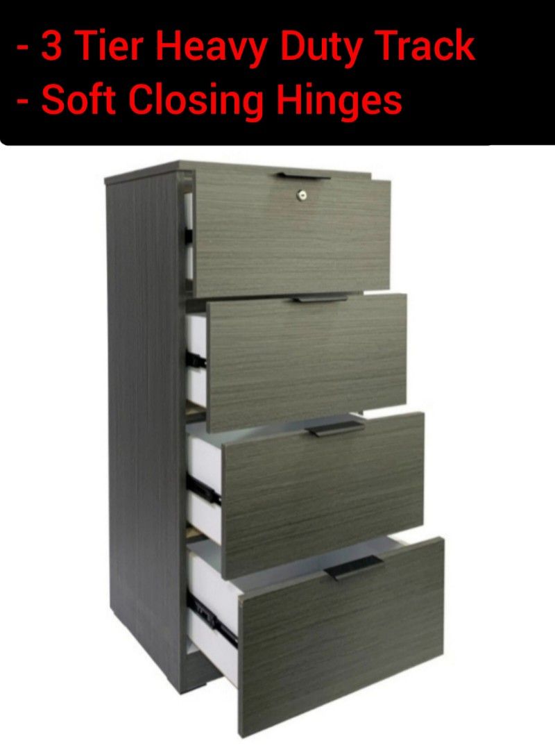 SG Seller - (Free Installation) Chest of 4 drawers / Storage Cabinet ...