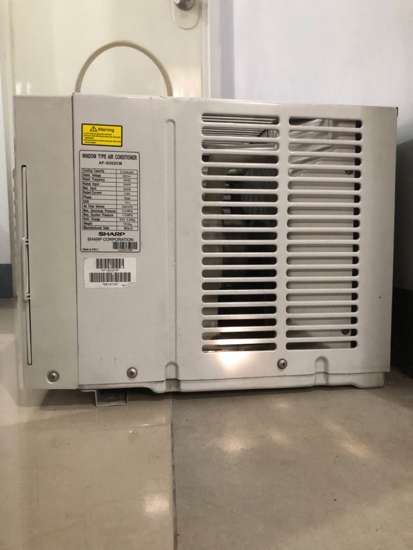 Sharp 0.5 Window Type Aircon, TV & Home Appliances, Air Conditioning ...