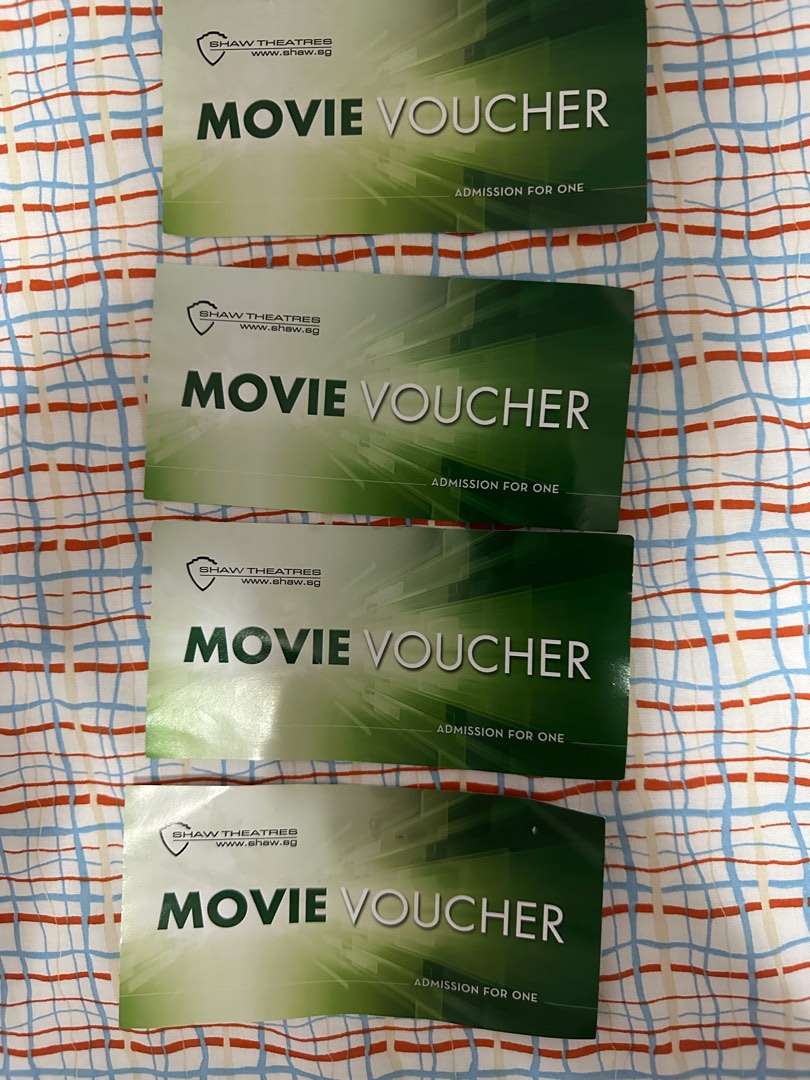 Shaw Movie Voucher, Tickets & Vouchers, Vouchers on Carousell