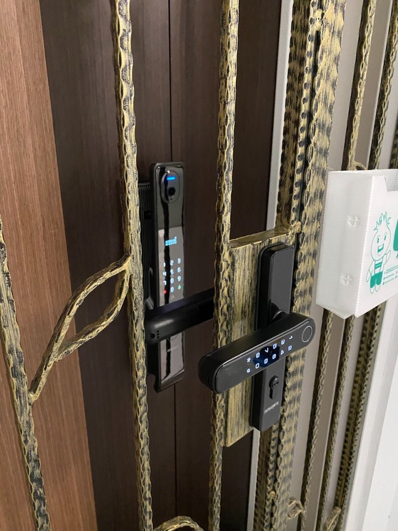 SINGGATE Finger Vein Recognition & Video Call Smart Viewer Digital Door ...