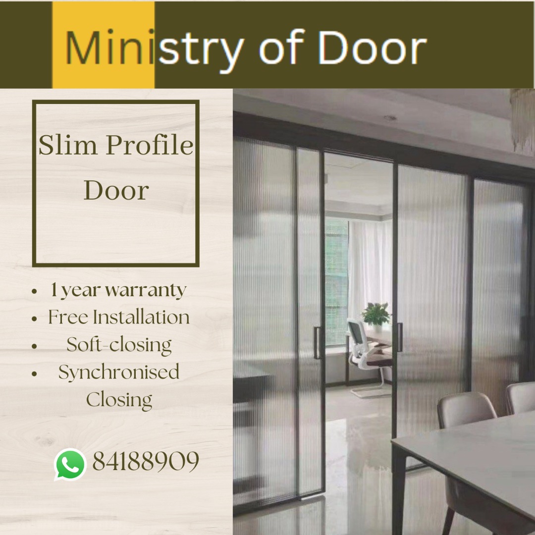 Aluminium Glass Slim Profile Sliding Door for kitchen by Ministryofdoor ...