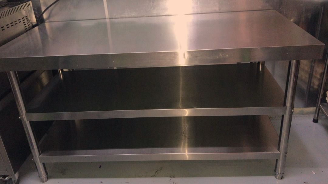 Stainless Steel Table 3Layers, Furniture & Home Living, Kitchenware ...