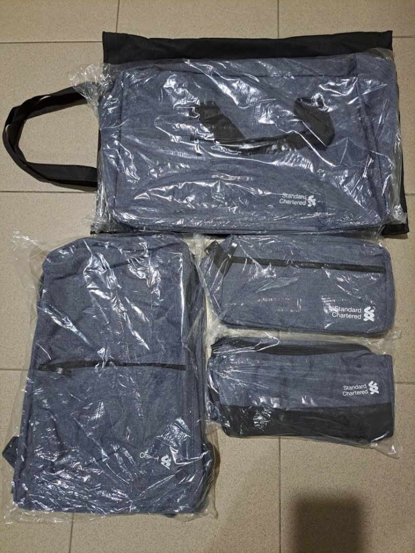 Standard Chartered Bank Travel Bag (Set of 4), Hobbies & Toys, Travel ...
