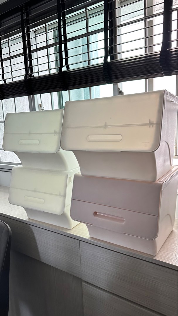 Storage Box (Stackable with front opening ), Furniture & Home Living ...