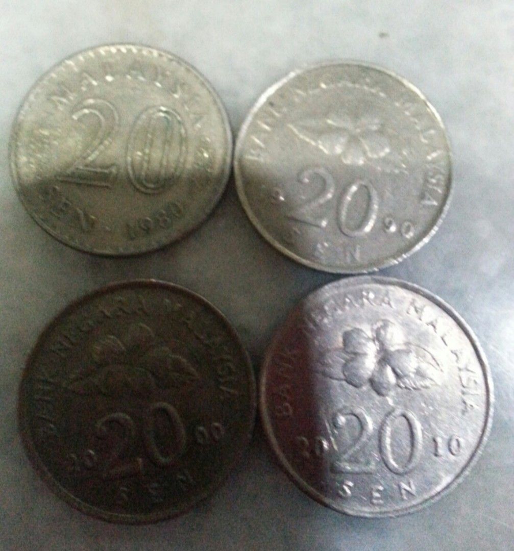 Syiling Lama 20 cents, Hobbies & Toys, Collectibles & Memorabilia ...