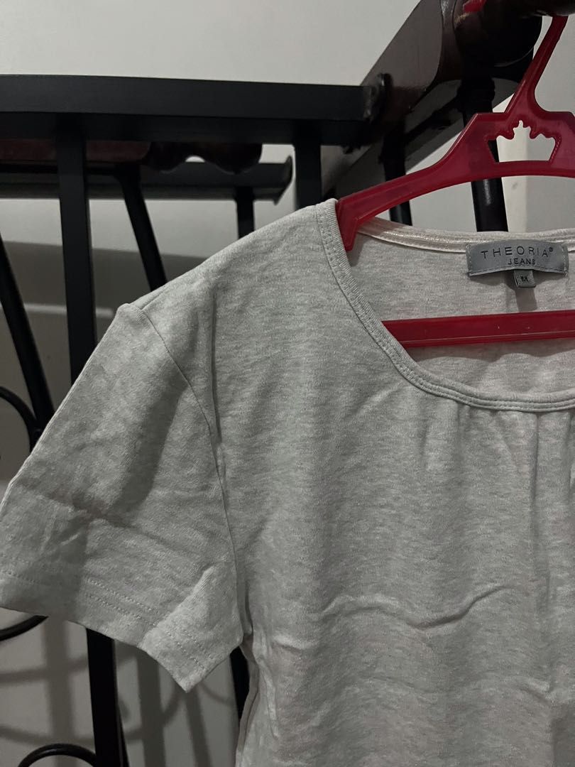 Theoria Jeans Body Hugging Shirt, Women's Fashion, Tops, Shirts on ...