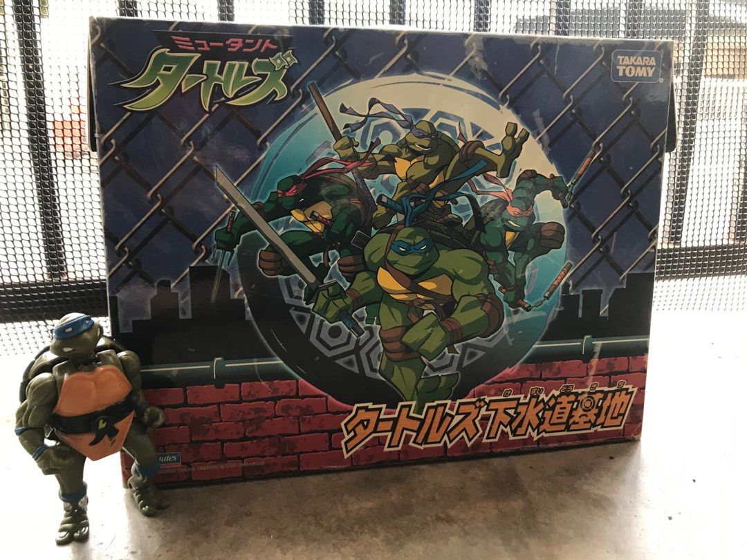 TMNT Mutant Turtles Sewer Base Takara Playmates Playset Figure Toy w ...