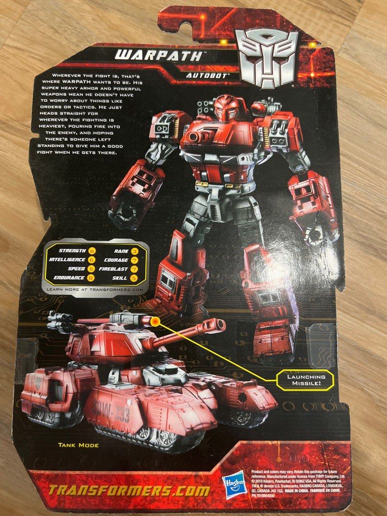 Transformers Generations Warpath, Hobbies & Toys, Toys & Games on Carousell
