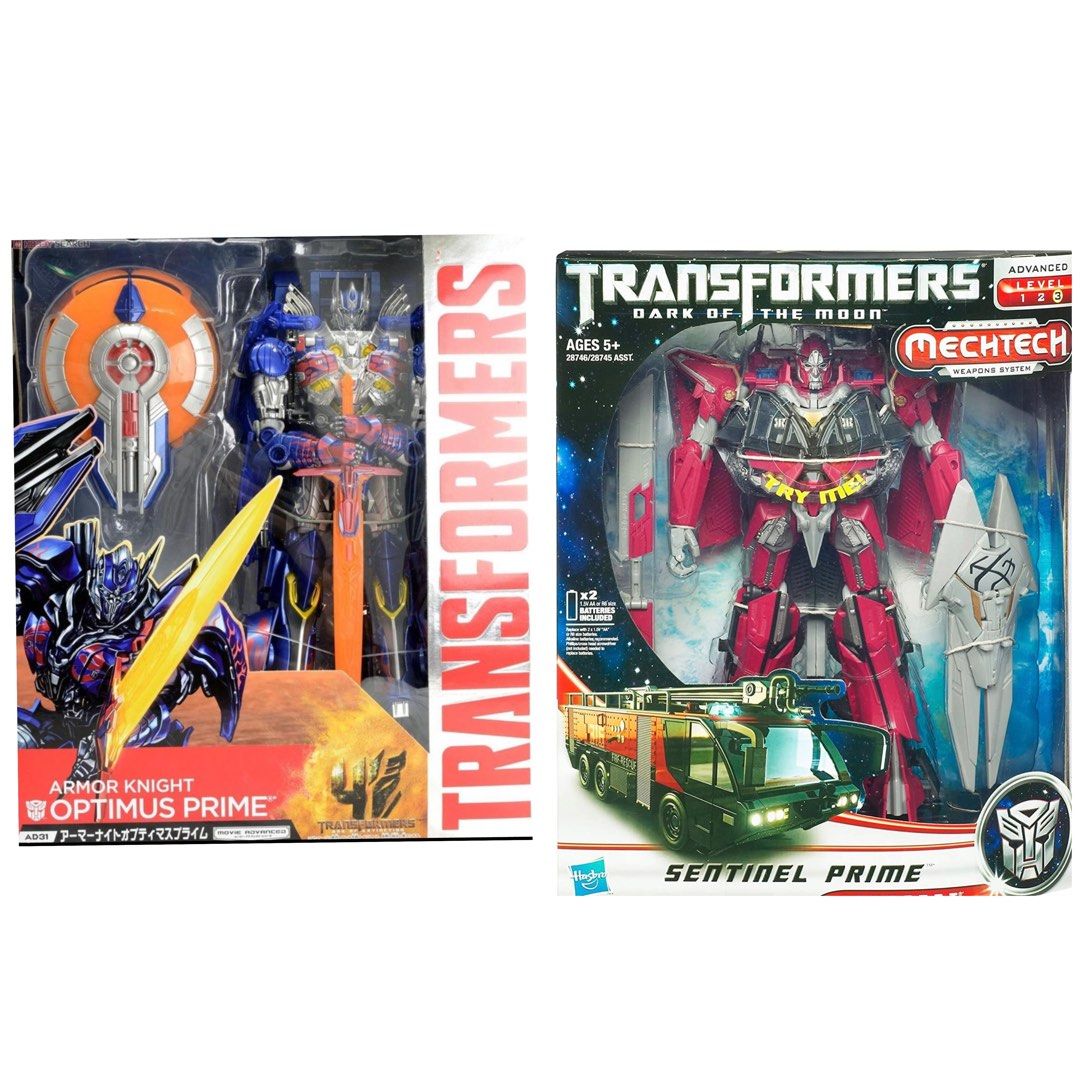 Transformers Set of 2 Optimus Prime (Armor Knight) & Sentinel Prime ...
