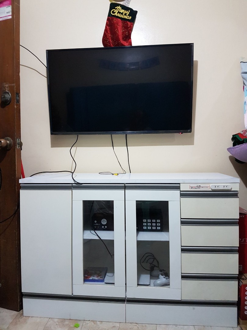 Tv console cabinet with built in extension socket japan furniture on ...