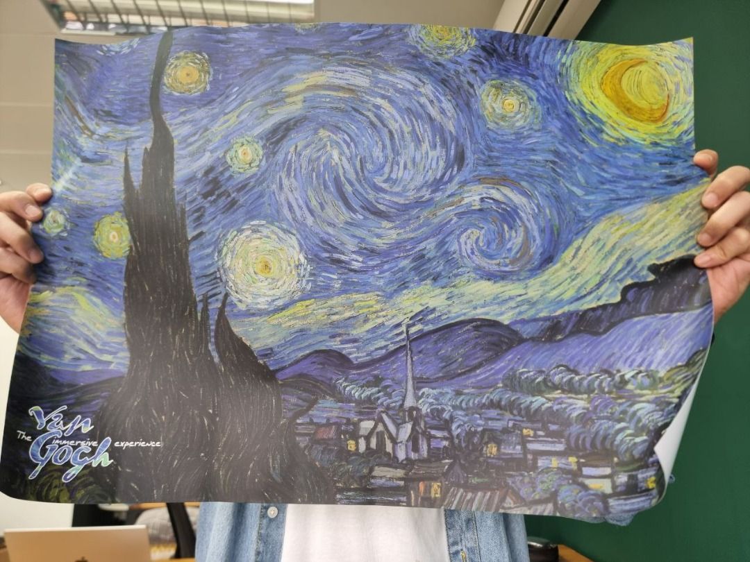 Van Gogh Starry Night The Immersive Experience Poster, Hobbies & Toys ...