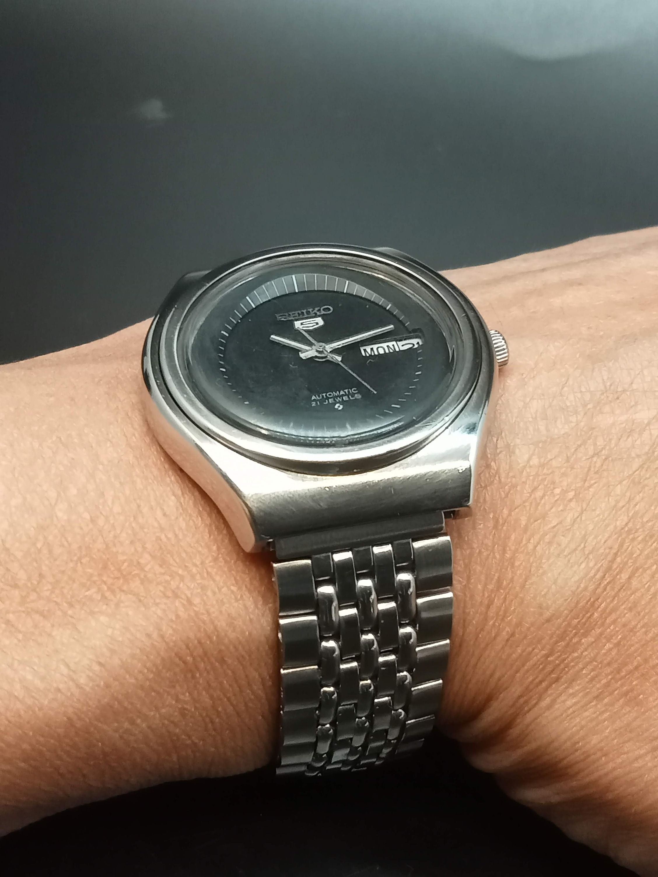 Very Rare! Vintage October 1977 Seiko 5 6319-8040 SUWA JDM Black Dial ...