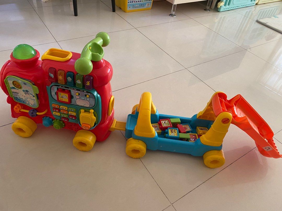 Vtech alphabet train toddler walker, Babies & Kids, Infant Playtime on ...