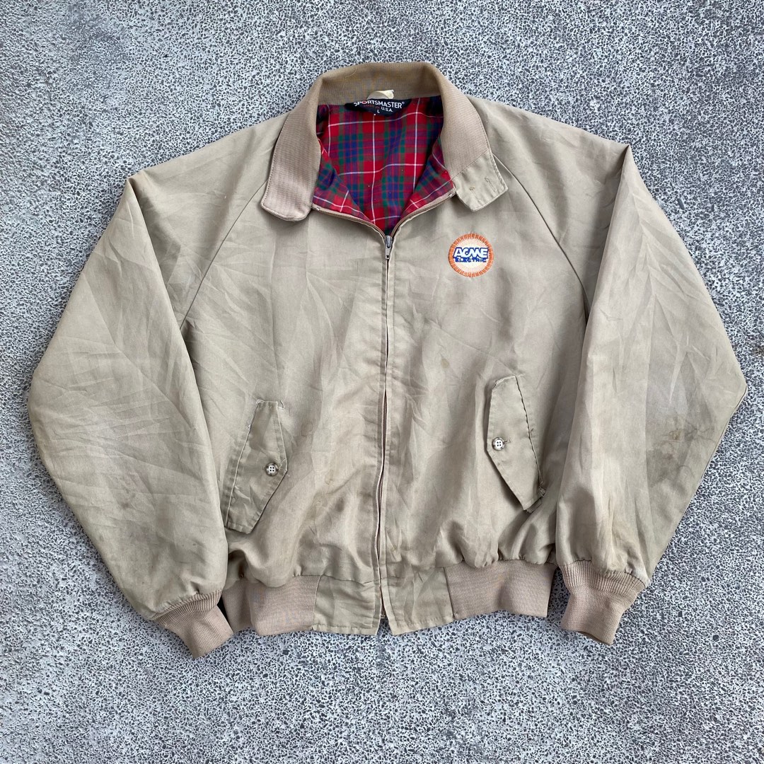 Vintage Sportsmaster “ACME Electric” Flannel-Lined Bomber Jacket, Men's ...