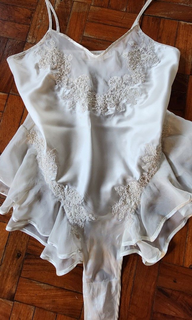VS vintage flutter teddy bodysuit on Carousell
