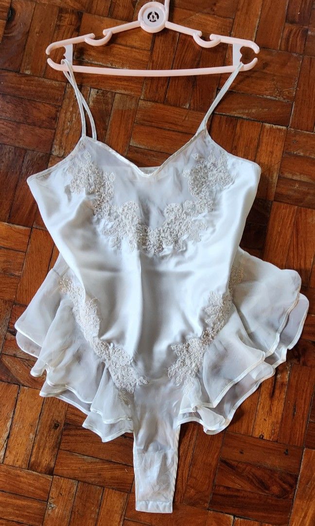 VS vintage flutter teddy bodysuit on Carousell