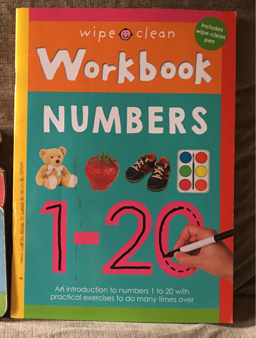 Wipe and Clean Numbers Activity/Workbook, Hobbies & Toys, Books ...