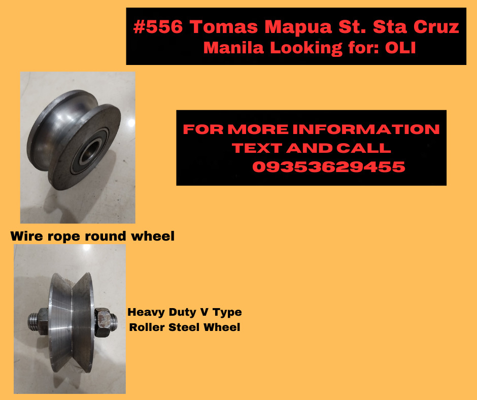 Wire rope round wheel & Heavy Duty V Type Roller Steel Wheel on Carousell