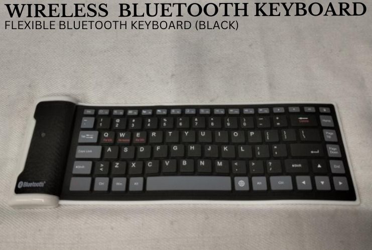 WIRELESS FLEXIBLE BLUETOOTH KEYBOARD (BLACK), Computers & Tech, Parts ...