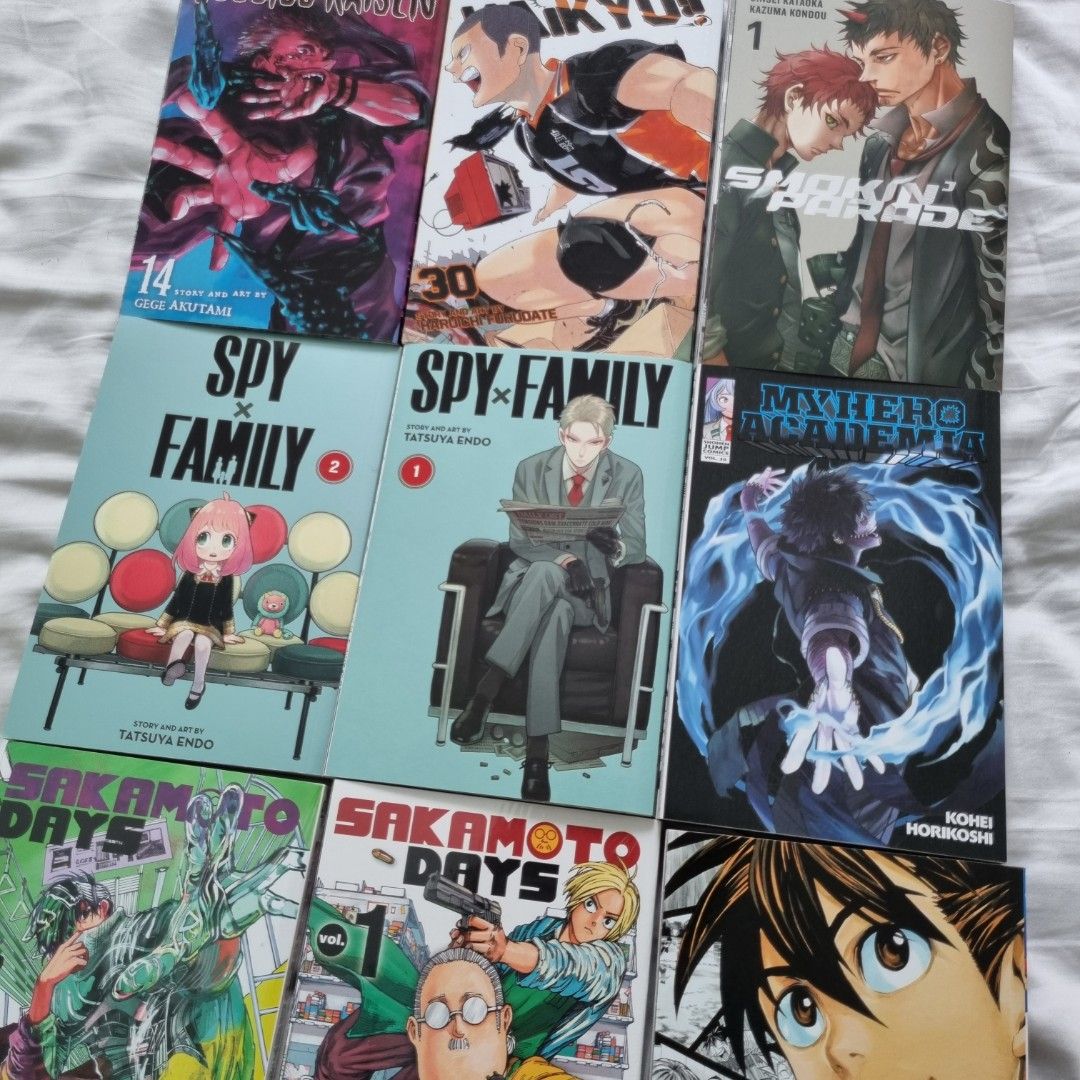 [wts] english mangas | jjk, mha, sakamoto days, spyxfamily, haikyuu etc ...
