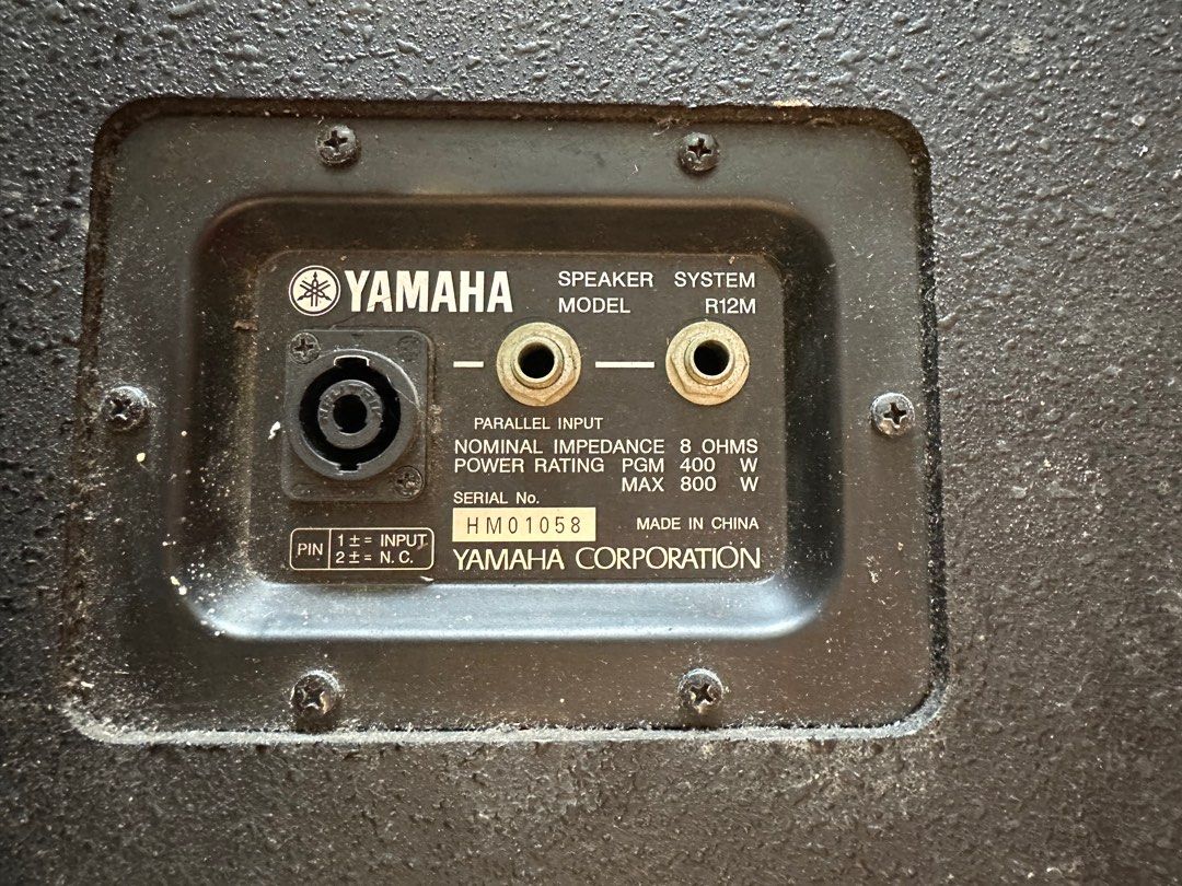 Yamaha floor monitor speaker R12M, Audio, Soundbars, Speakers ...