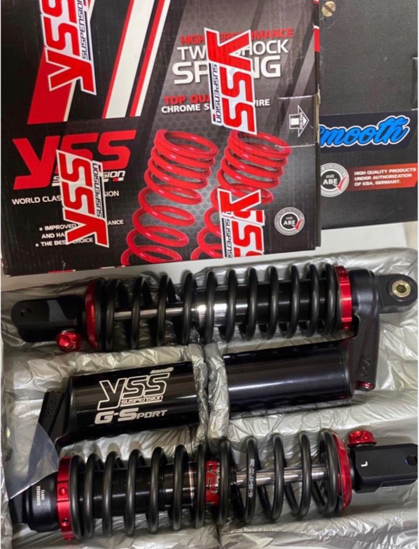YSS G SPORT BLACK SERIES SHOCK ABSORBER FOR AEROX / NMAX / ADV / XMAX ...