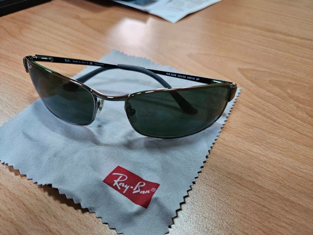 100% Authentic Ray Ban Sunglasses RB3269, Men's Fashion, Watches ...