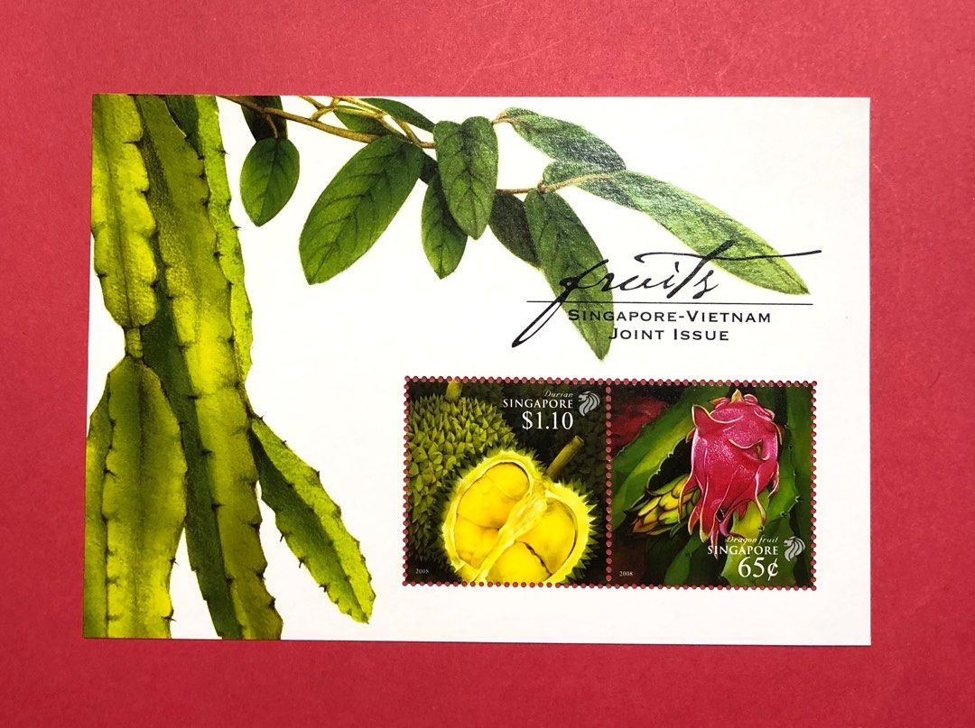 2008 Singapore - Vietnam Joint Stamp Issue Durian Fruits Mint unused ...